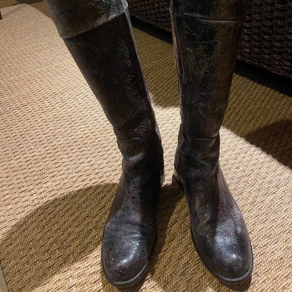 Steven By Steve Madden | Shoes | Steven Madden Brown Distressed Riding ...